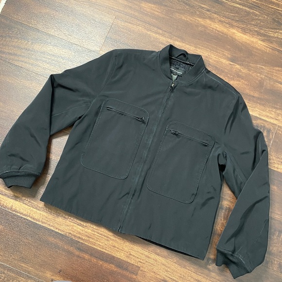 Club Monaco | Jackets & Coats | Club Monaco Bomber Jacket Size L Black ...